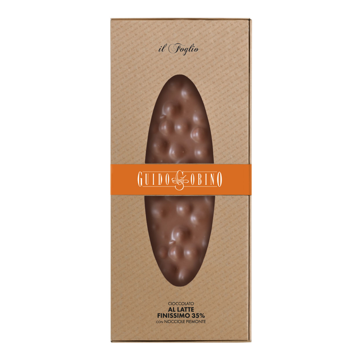 FOGLIO MILK CHOCOLATE BAR WITH HAZELNUTS 1kg - Guido Gobino